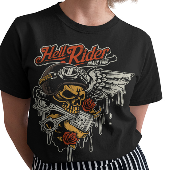 KOSZULKA DAMSKA CHOPPER M8 HELL RIDER